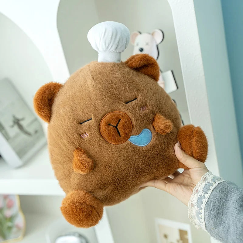Chonky Chefs Bear & Capybara Plushies | Kawaii Chef Plush Toys ...
