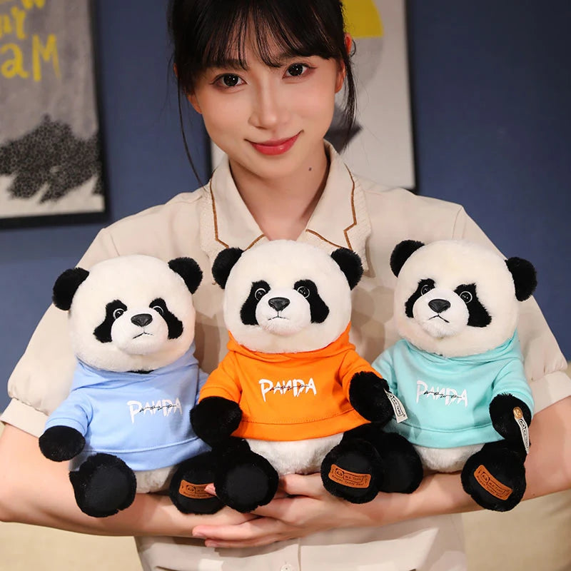 Cozy Panda Plushie with Hoodie – Cute Hoodie Panda Stuffed Animal Toy ...