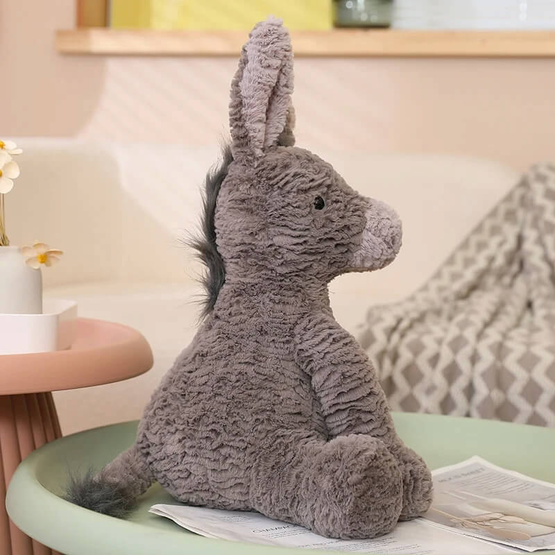 Kawaii Donkey Plushie - Misty Meadow Burro Stuffed Animal · Dandelion Vine