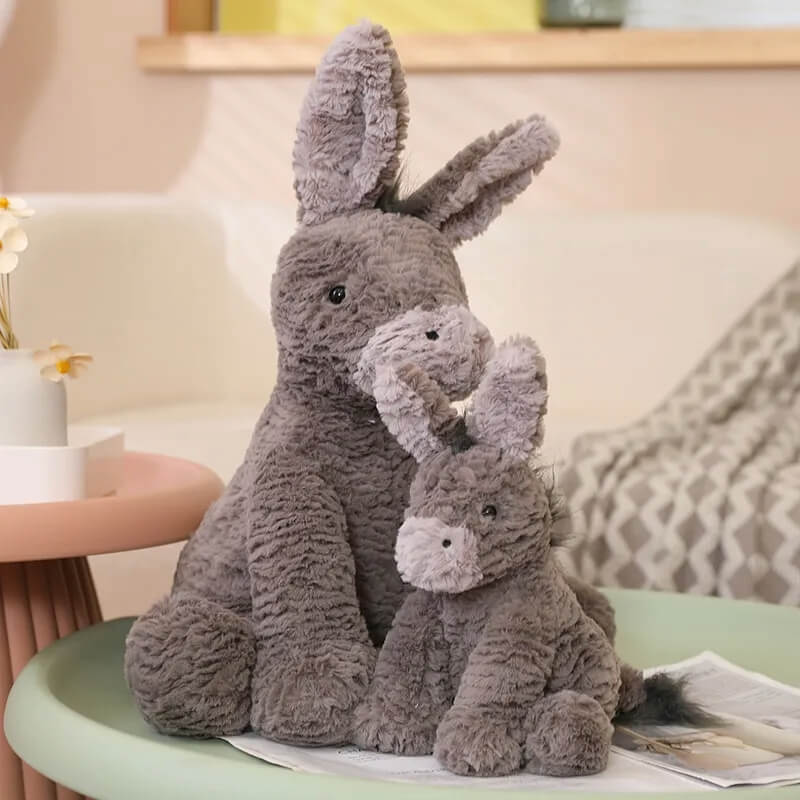 Kawaii Donkey Plushie - Misty Meadow Burro Stuffed Animal · Dandelion Vine