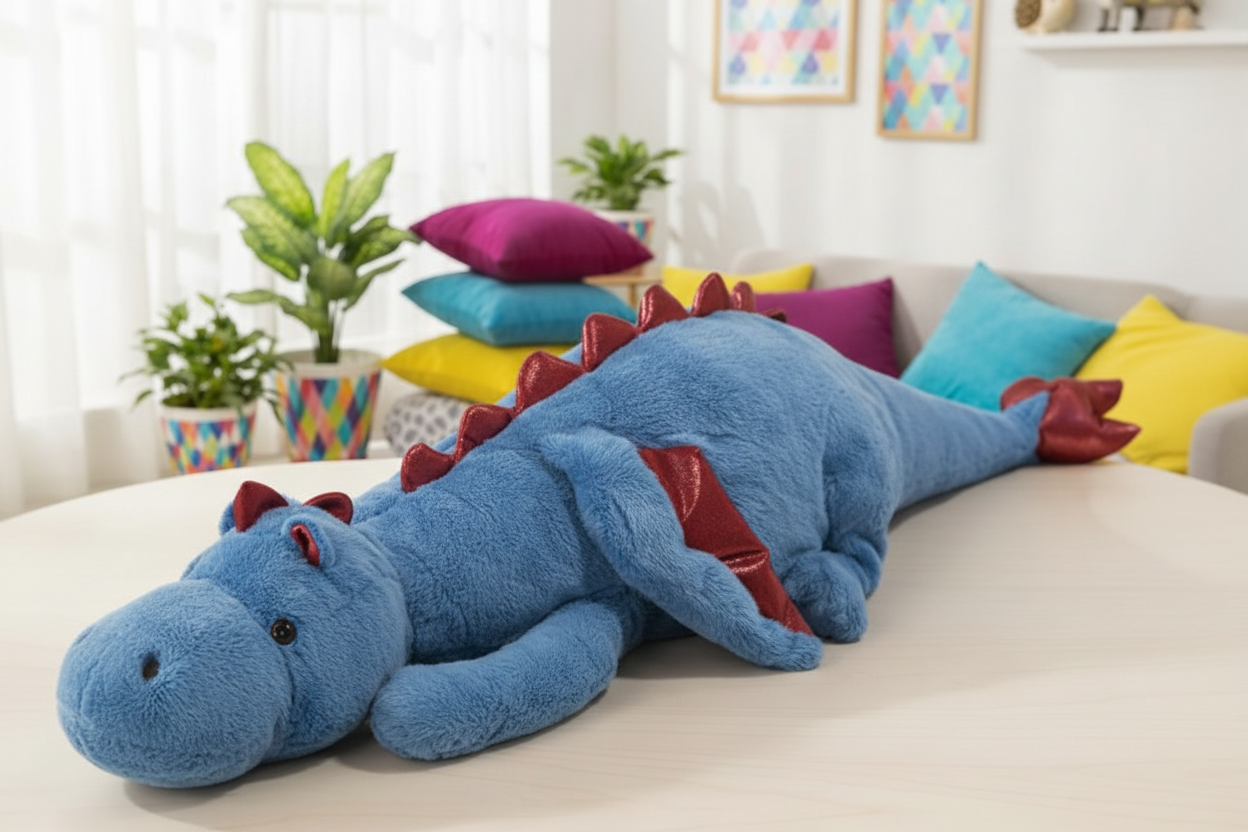 Mythic Hugs Giant Dragon Plushie | Oversized Fantasy Kawaii Plush Toy ...