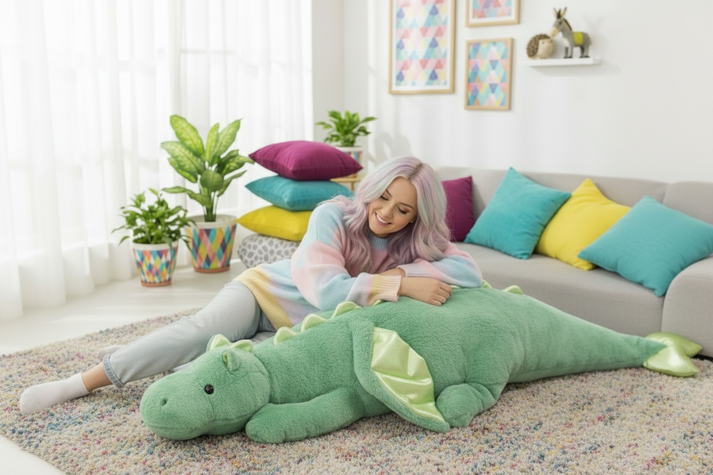 Mythic Hugs Giant Dragon Plushie | Oversized Fantasy Kawaii Plush Toy ...