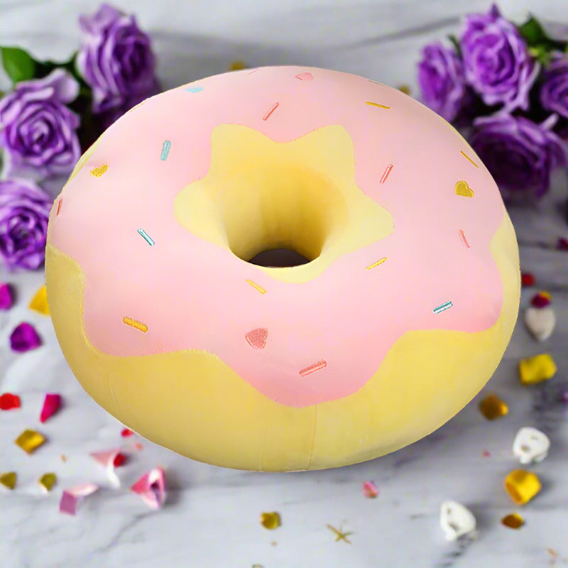 Snuggle Sprinkle Plush Donut Delight - Kawaii Donut Plushie Pillow ...
