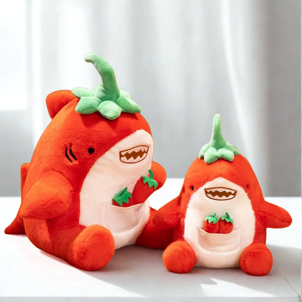 Spicy Pepper Shark Plushie – Fun & Fiery Stuffed Animal Plush Toy ...