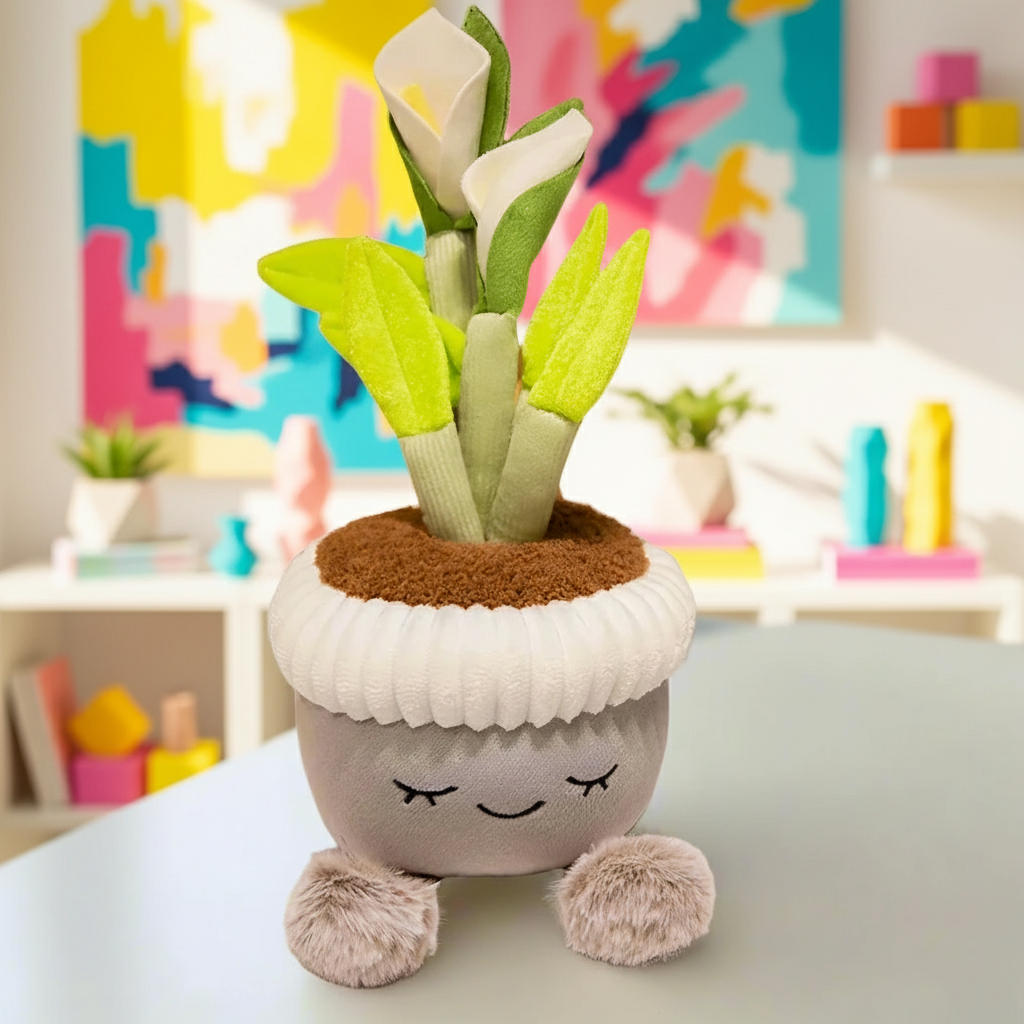 Potted Garden Plushie | Kawaii Plant & Flower Plush Toy – Dandelion Vine